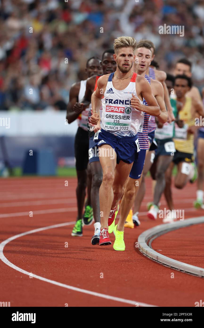 Jimmy GRESSIER in the 10000m Final after a false start at the European ...