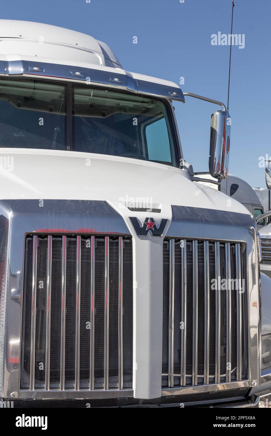 Indianapolis - Circa March 2023: Western Star Semi Tractor Trailer Big ...