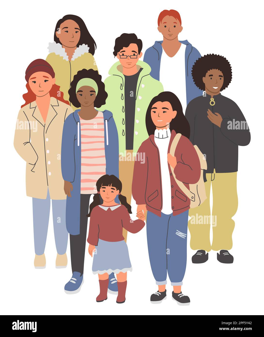 Group different age and diverse Stock Vector Images - Alamy