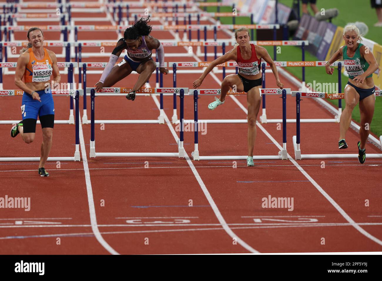 Cindy SEMBER hitting the last hurdle in the 100m Hurdles Final at the ... Cindy SEMBER hitting the last hurdle in the 100m Hurdles Final at the ...