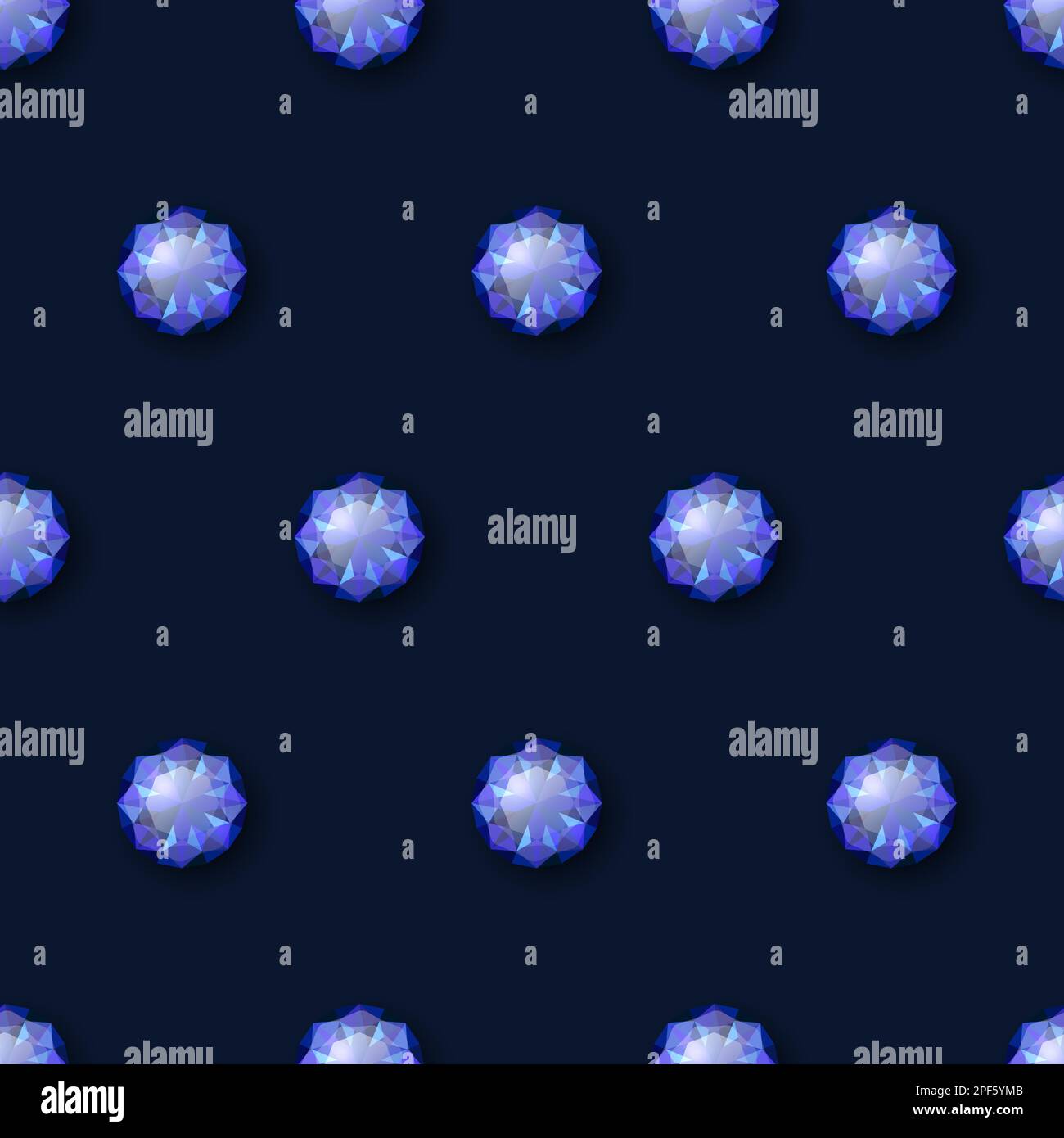 Vector Seamless Pattern with Blue 3d Realistic Transparent Round ...
