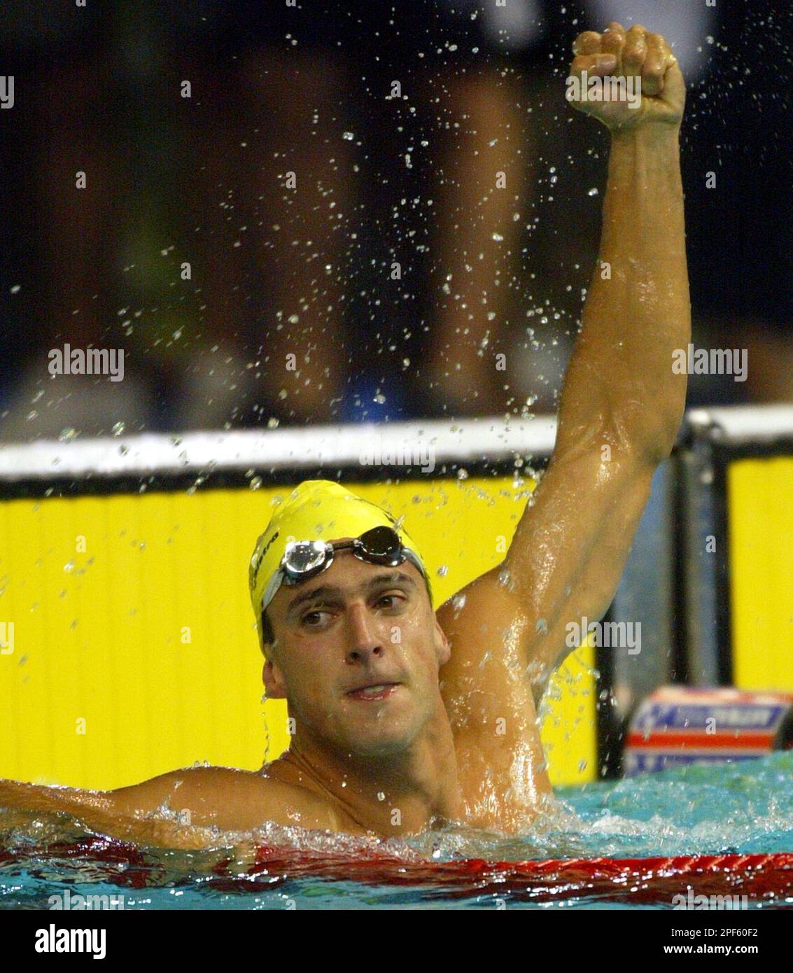 Australia's Matthew Welsh celebrates after winning the 50 meter ...