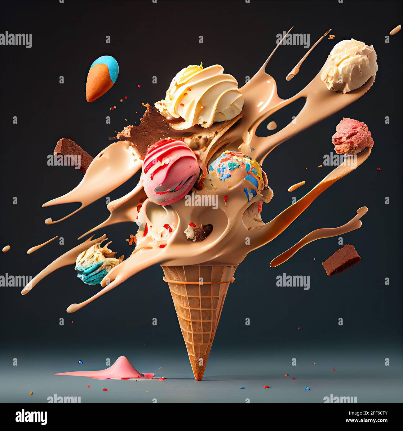 Ice cream moon hi-res stock photography and images - Alamy
