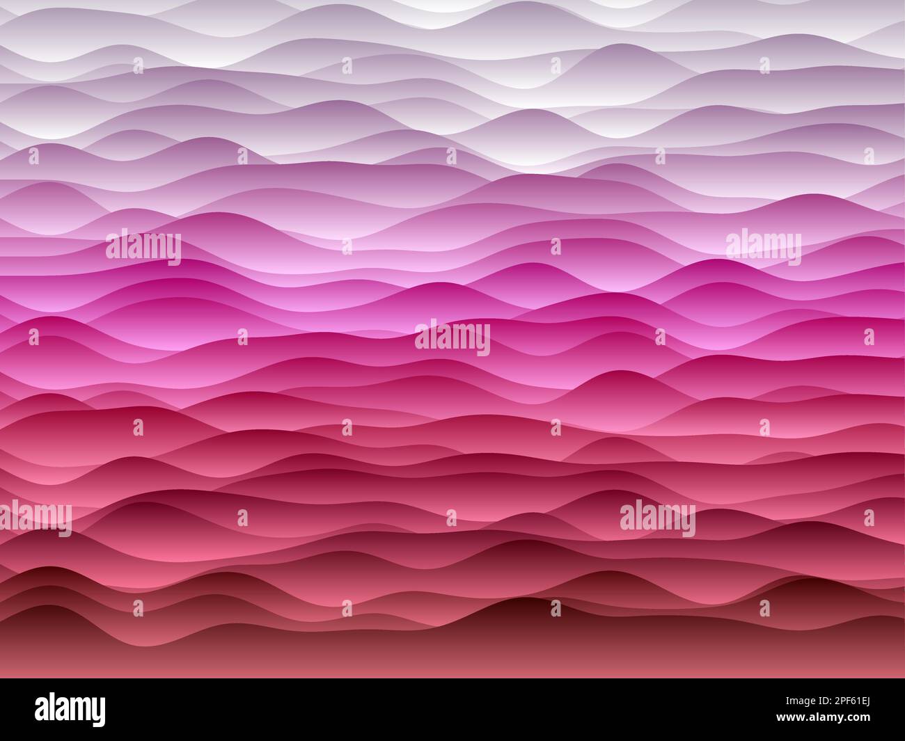Abstract curves background. Smooth curves with gradients in purple and ...