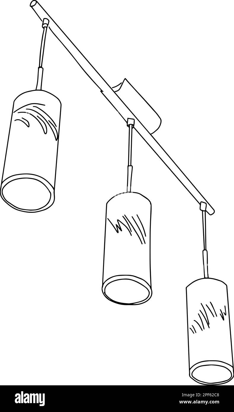 Chandelier icon outline black Black and White Stock Photos & Images - Alamy