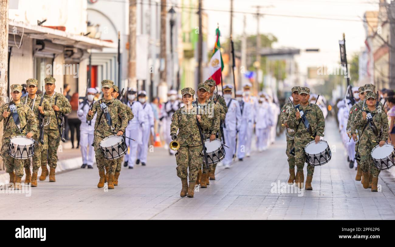 Matamoros, Tamaulipas, Mexico - September 16, 2022: Desfile 16 de ...