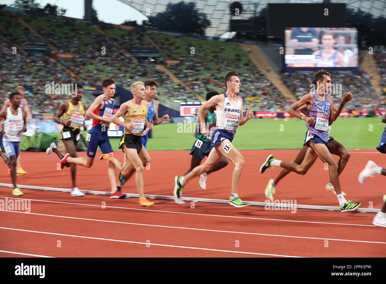 Yann SCHRUB in the 10000m Final at the European Athletics Championship 2022 Stock Photo - Alamy