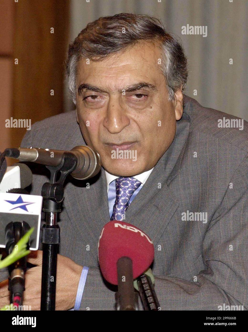 Indian Foreign Secretary Kanwal Sibal addresses a press conference in ...