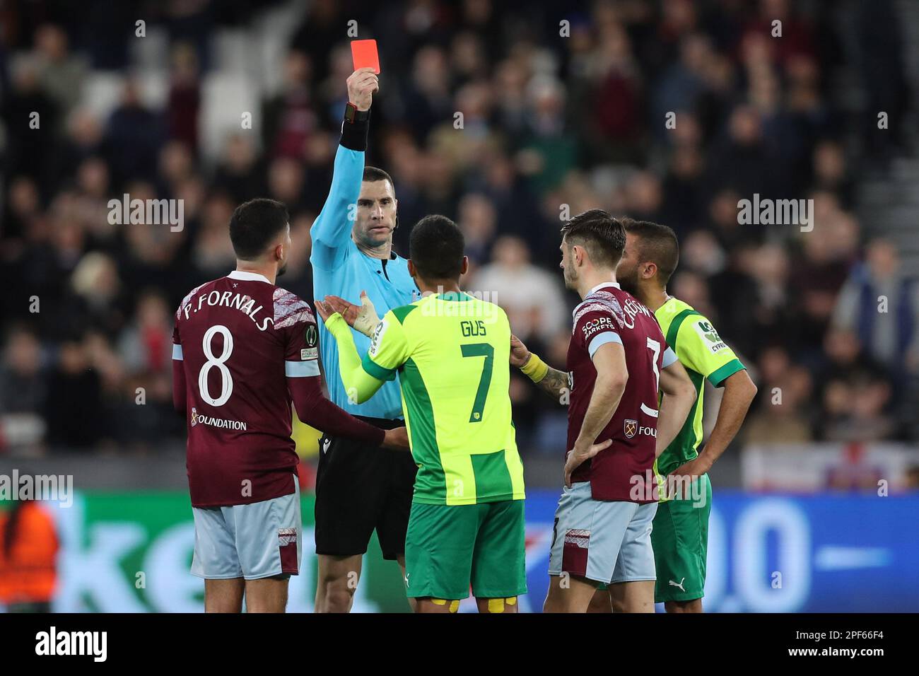 Football utd bad tackle hi-res stock photography and images - Alamy