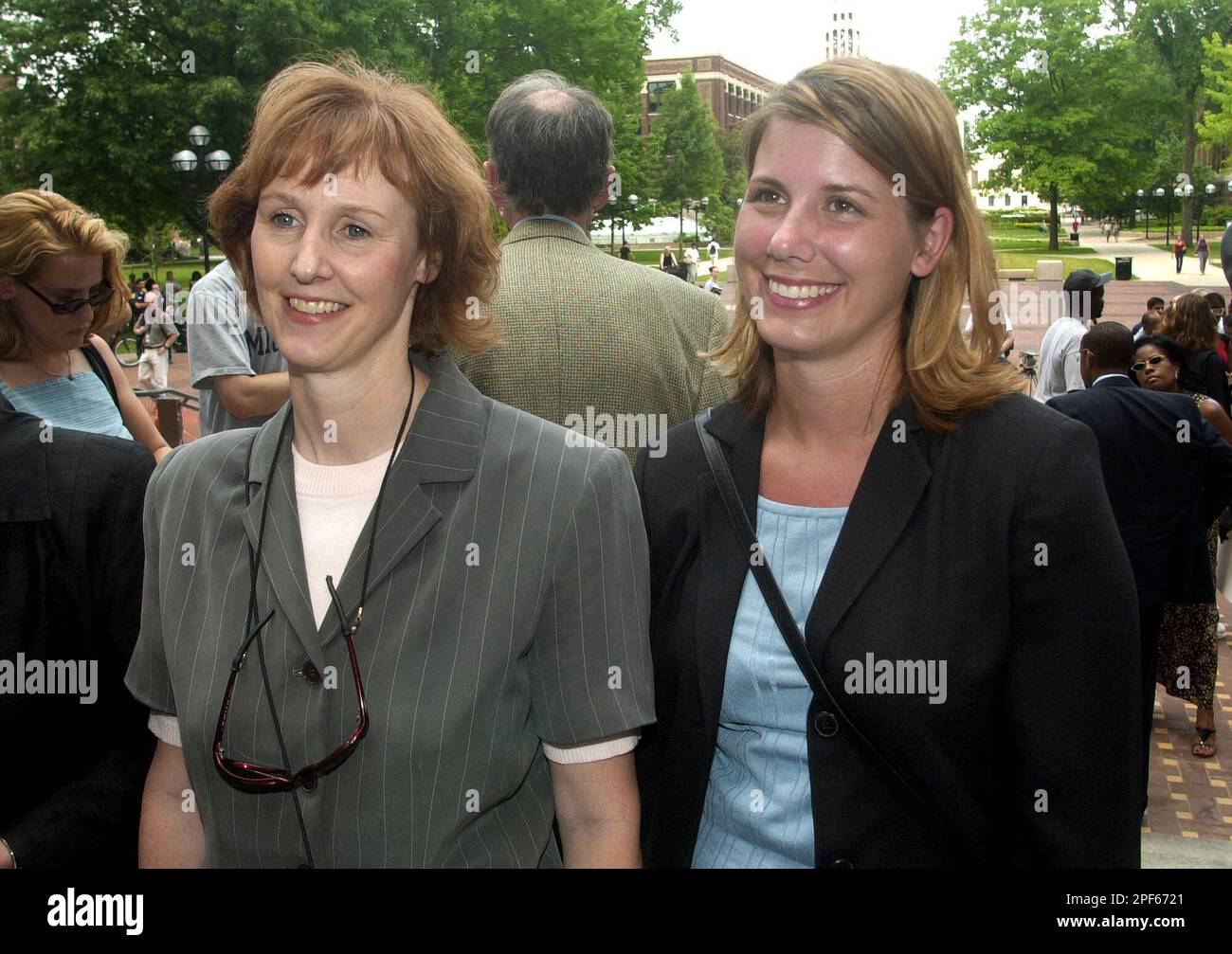 Barbara Grutter, of Plymouth, Mich., left, and Jennifer Gratz of ...