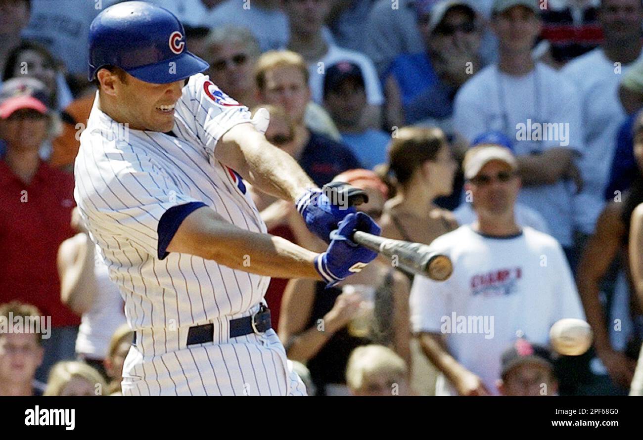 Chicago Cubs' Alex Gonzalez connects for the game-winning RBI single ...