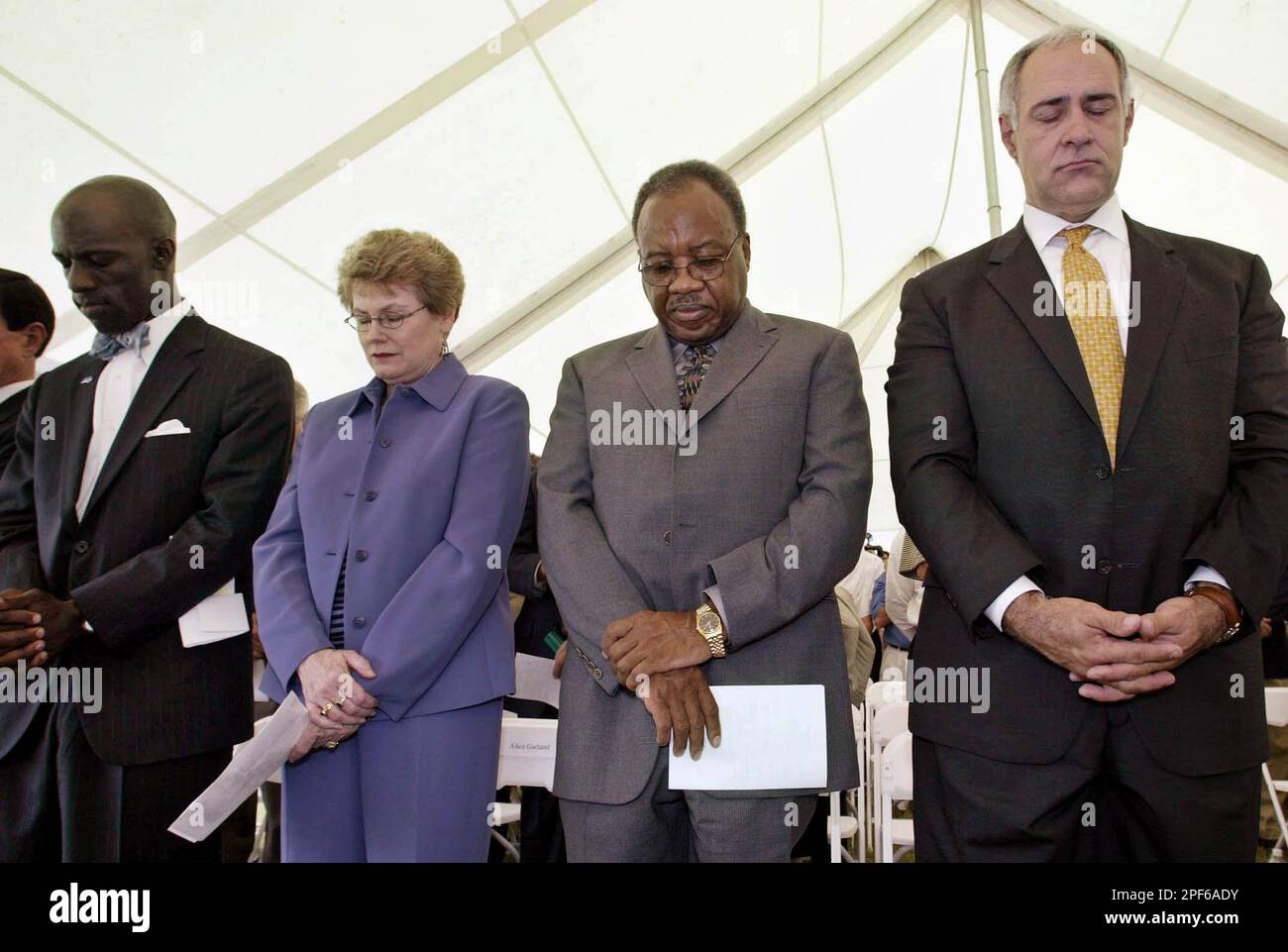From right, Donald Morel Jr., chairman and chief executive officer of ...
