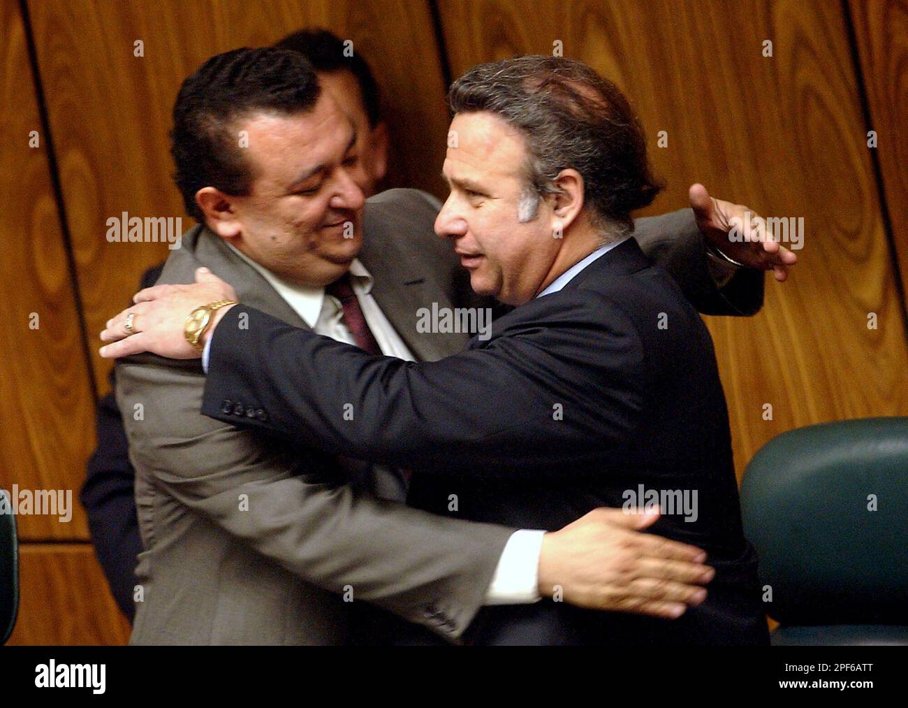 Benjamin Maciel Pasotti,left, new chair of the Deputy's Chamber of ...