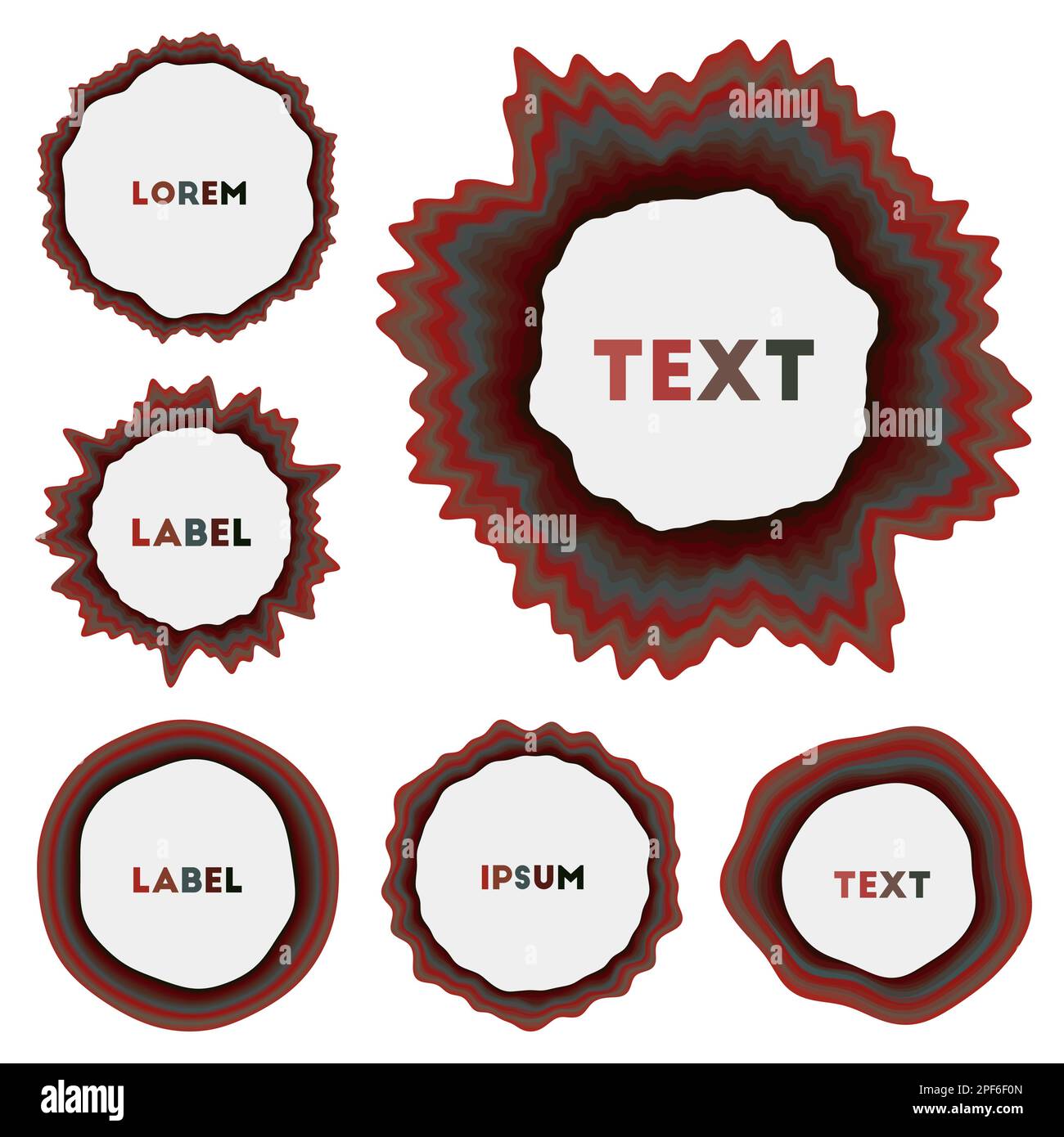 Round banners collection. Attractive circular backgrounds. Astonishing ...