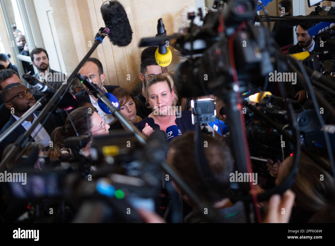 French deputy and president of La France Insoumise LFI parliamentary ...
