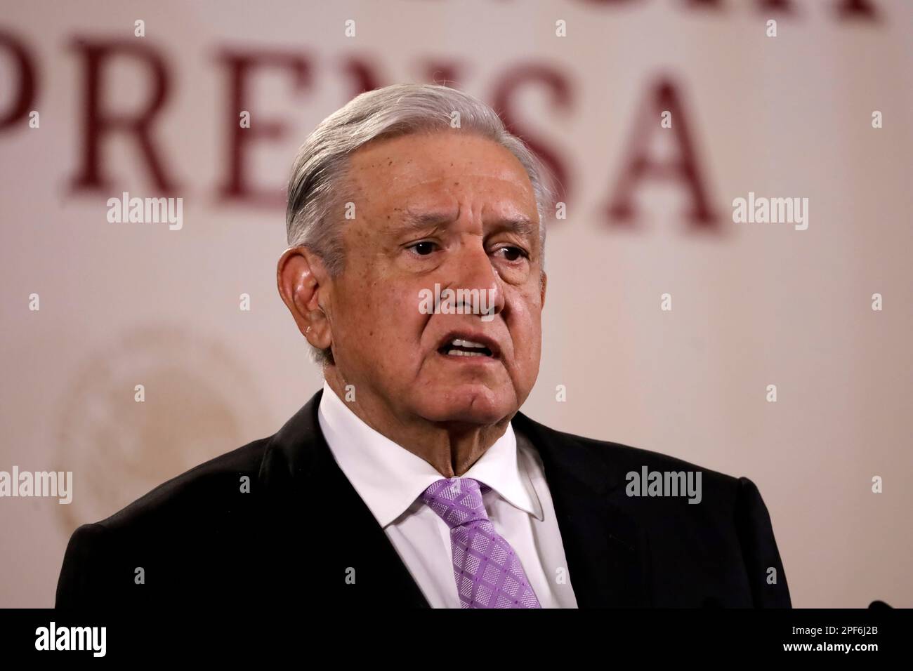 Mexico City, Mexico. 16th Mar, 2023. The President of Mexico, Andres ...