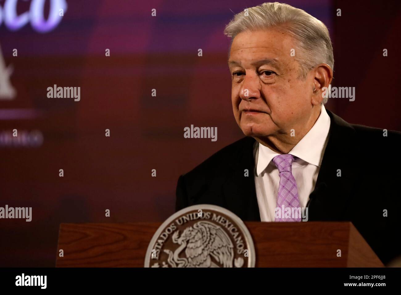 Mexico City, Mexico. 16th Mar, 2023. The President of Mexico, Andres ...