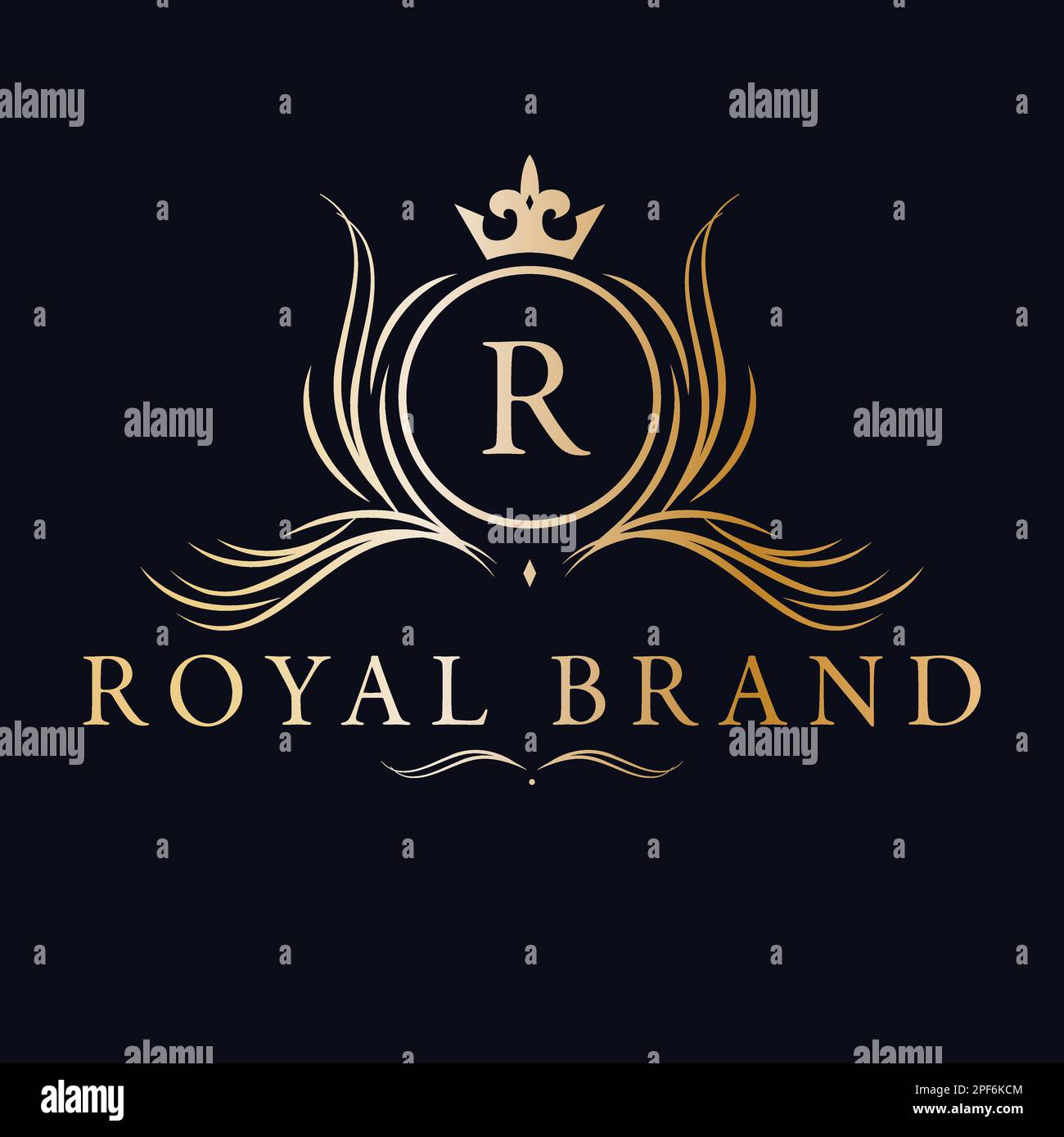 Royal brand logo hi-res stock photography and images - Alamy