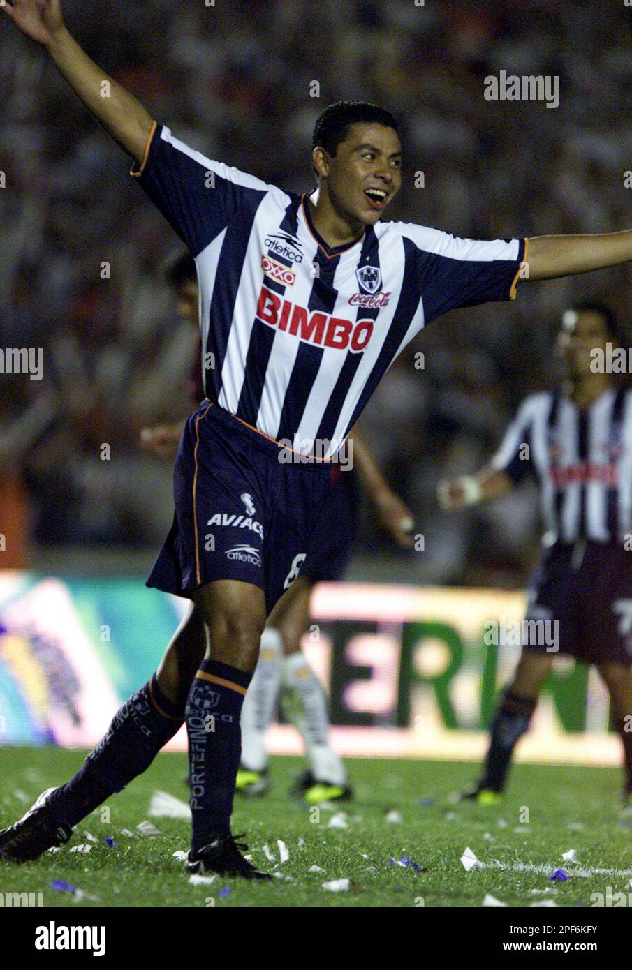 Monterrey's Hector Castro celebrates after scoring Monterrey's third ...