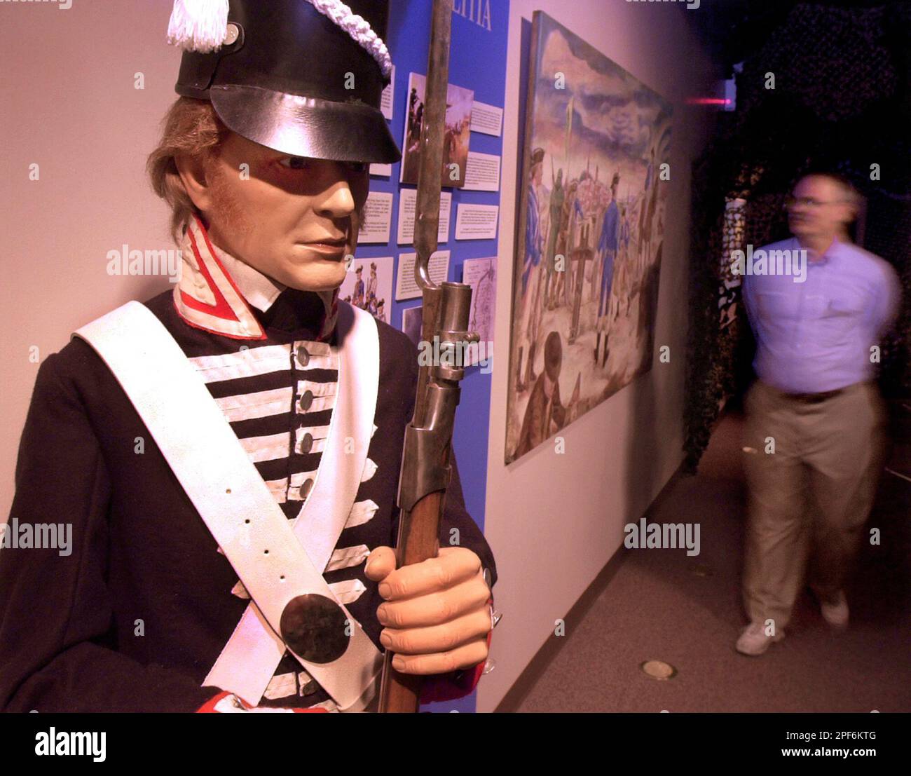 The "Early Militia" in Illinois exhibit on display at the Illinois ...