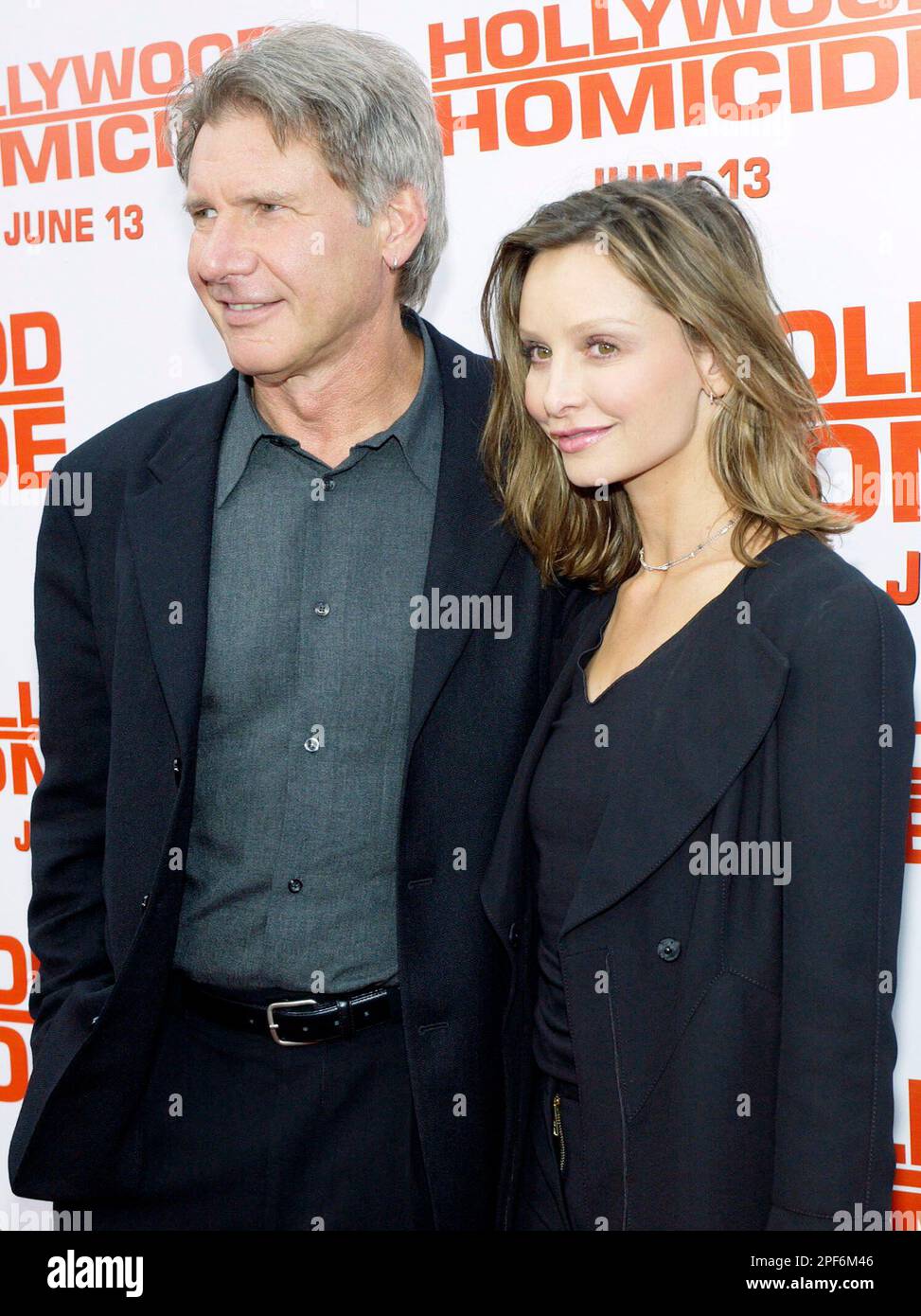 Actors Harrison Ford and Calista Flockhart arrive for the premiere of ...