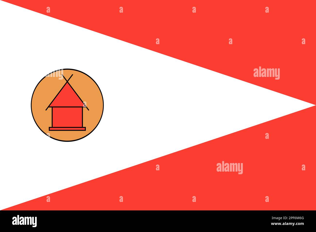 flag of Malagasy peoples Merina people. flag representing ethnic group ...