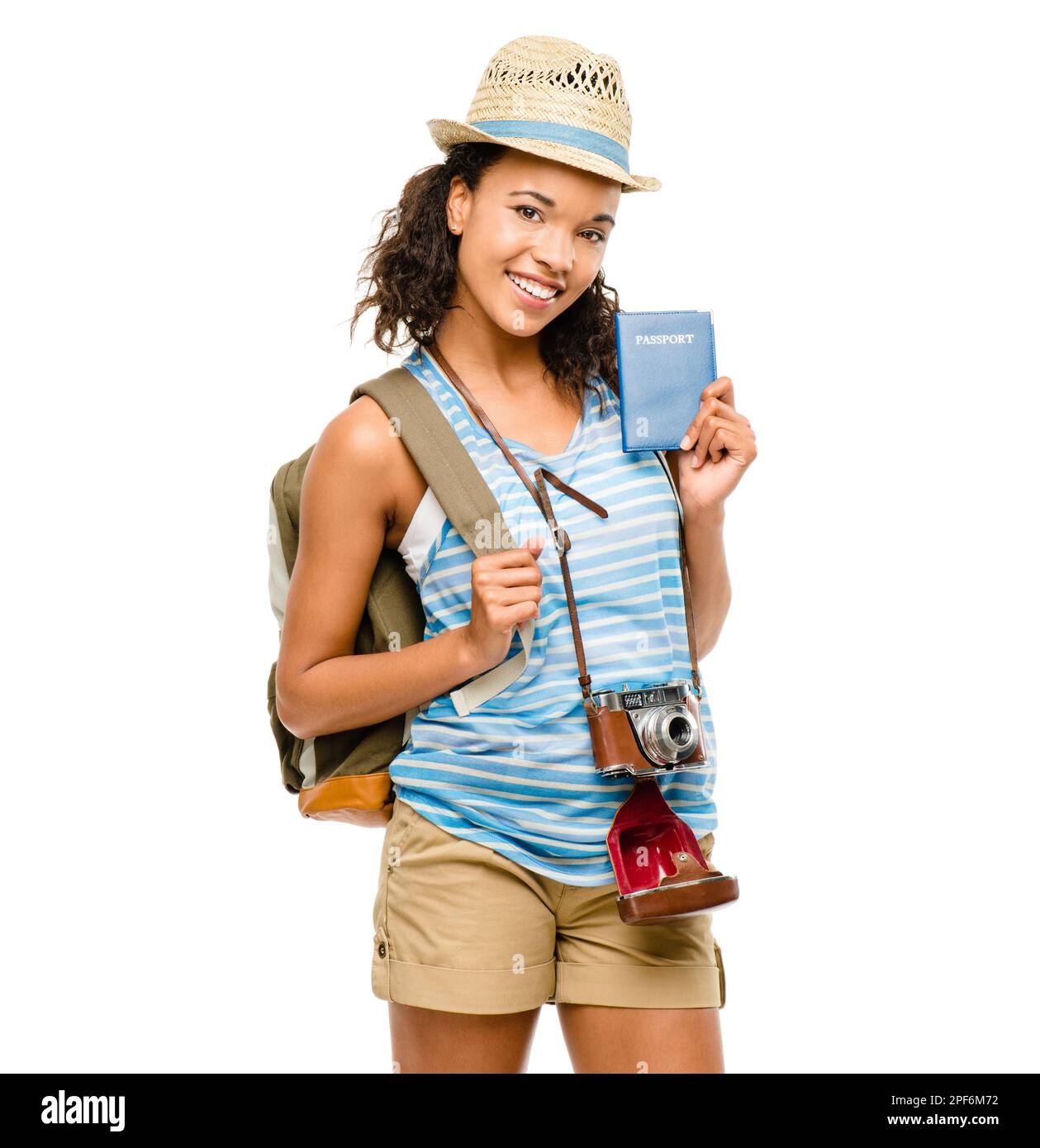 Youll Never Know What Waits For You A Young Woman Holding Her Passport 9575