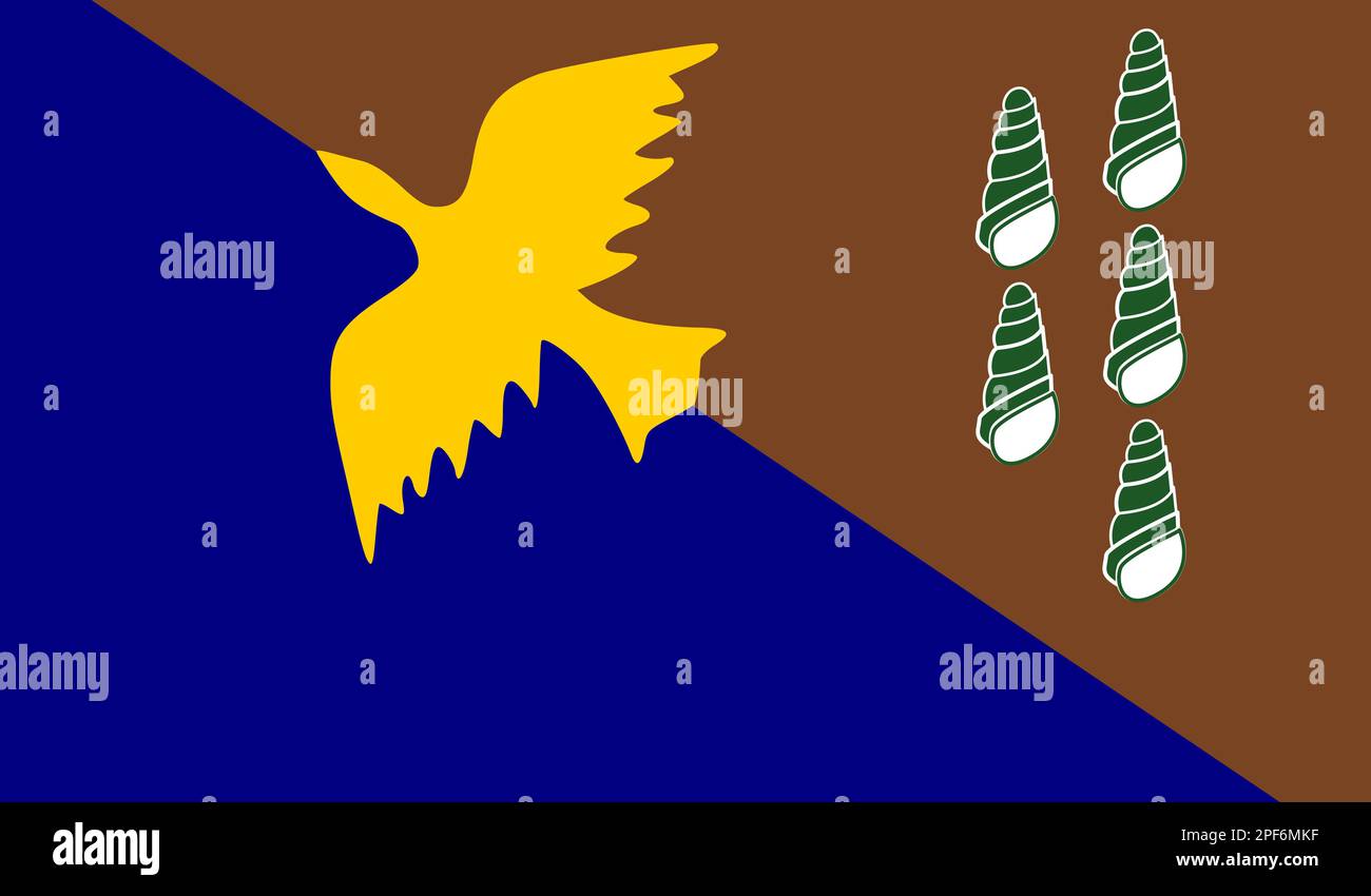 flag of Melanesian peoples Manus islanders. flag representing ethnic ...