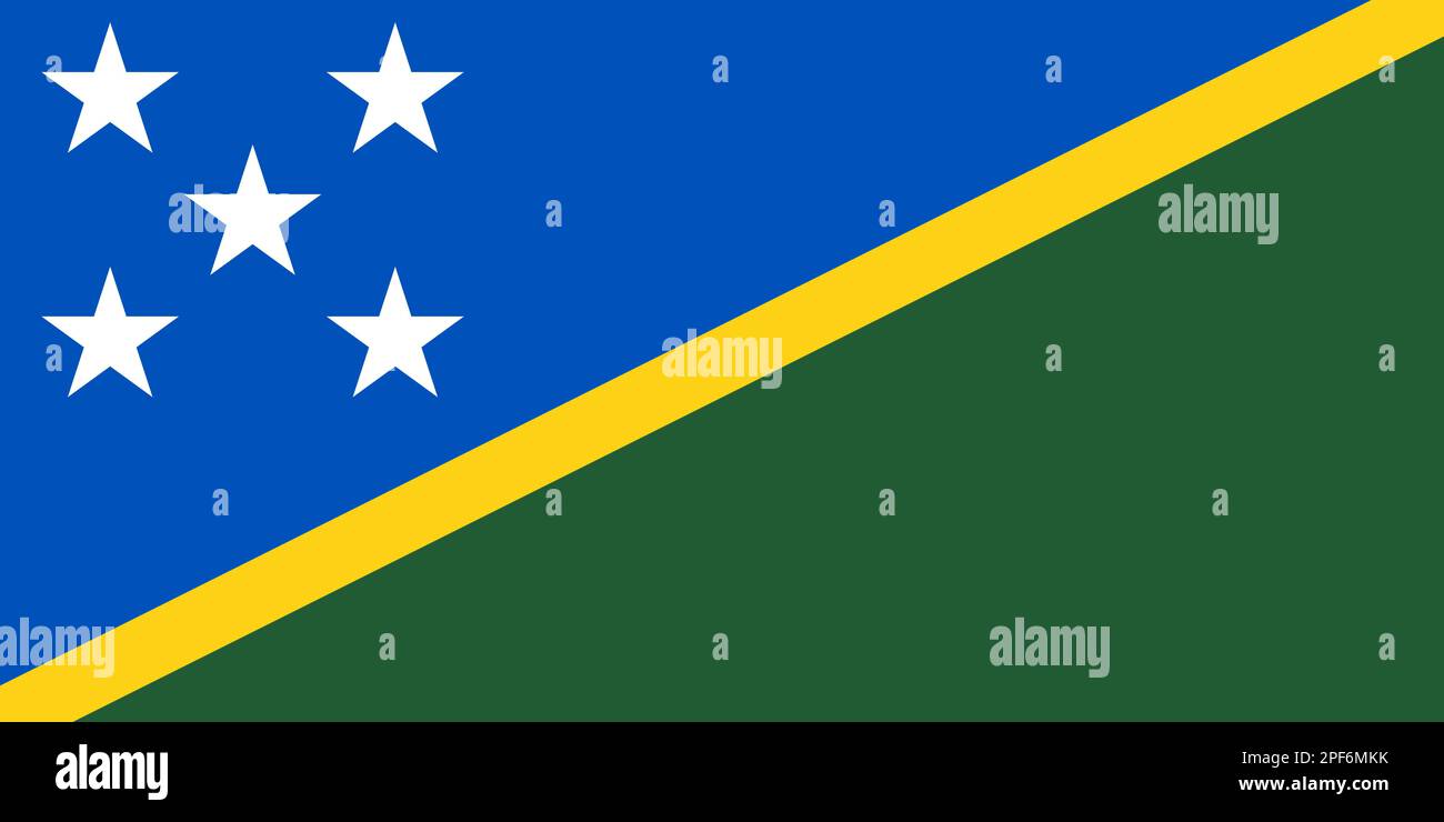 flag of Melanesian peoples Solomon Islanders. flag representing ethnic ...