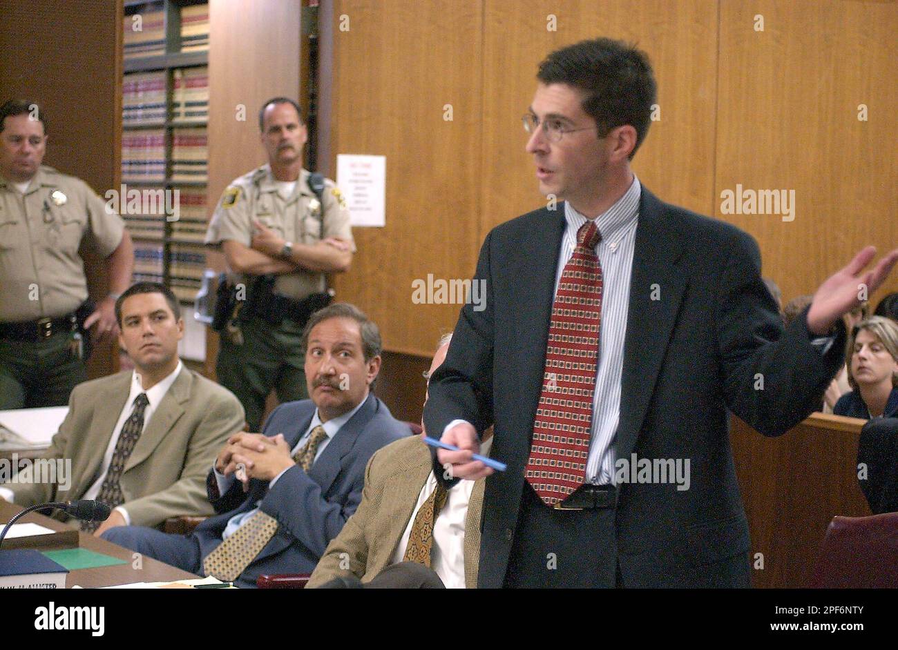 Deputy District Attorney Rick Distaso argues during a hearing in the ...