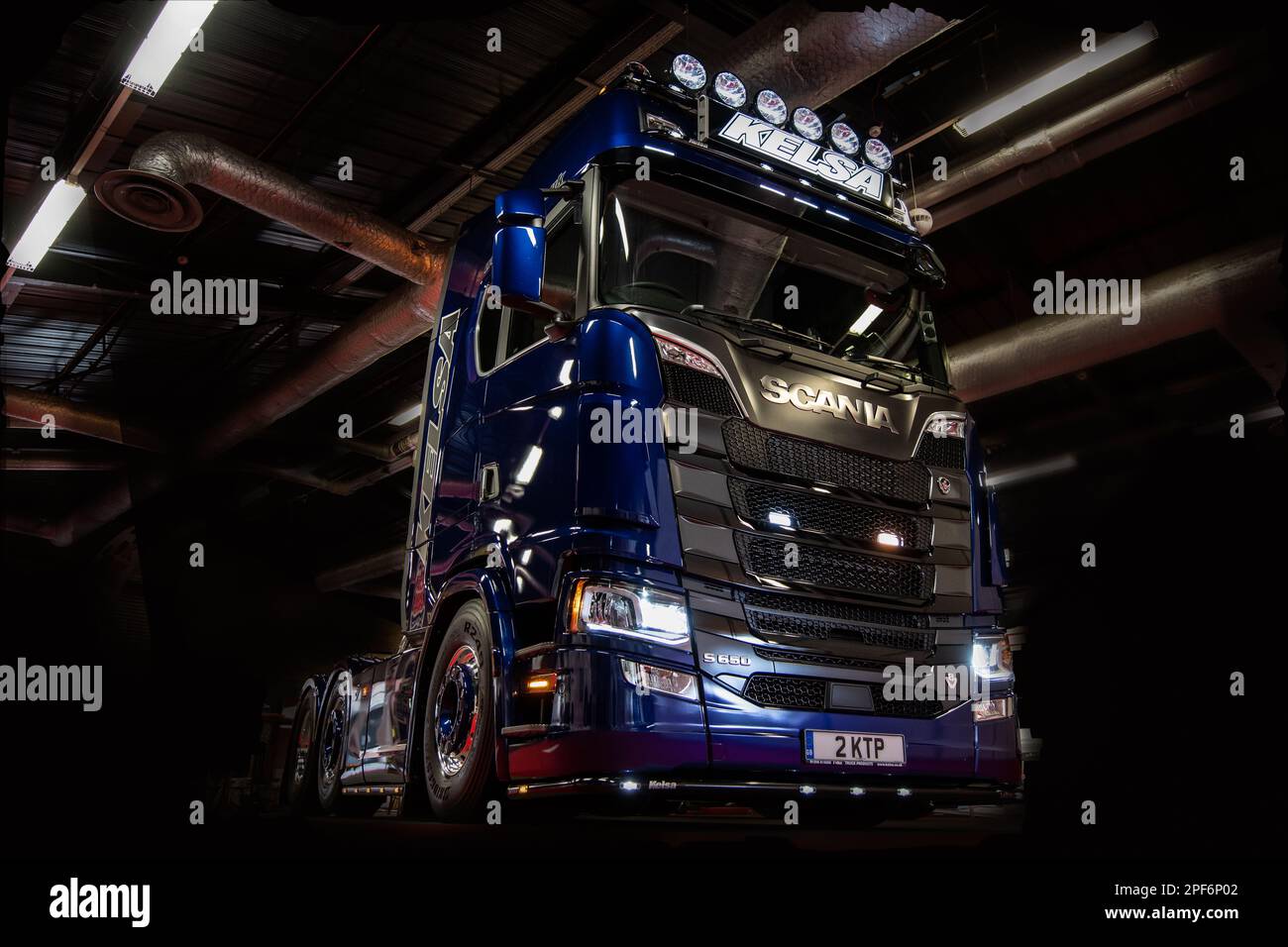 Scania S650 in a workshop or warehouse Stock Photo - Alamy