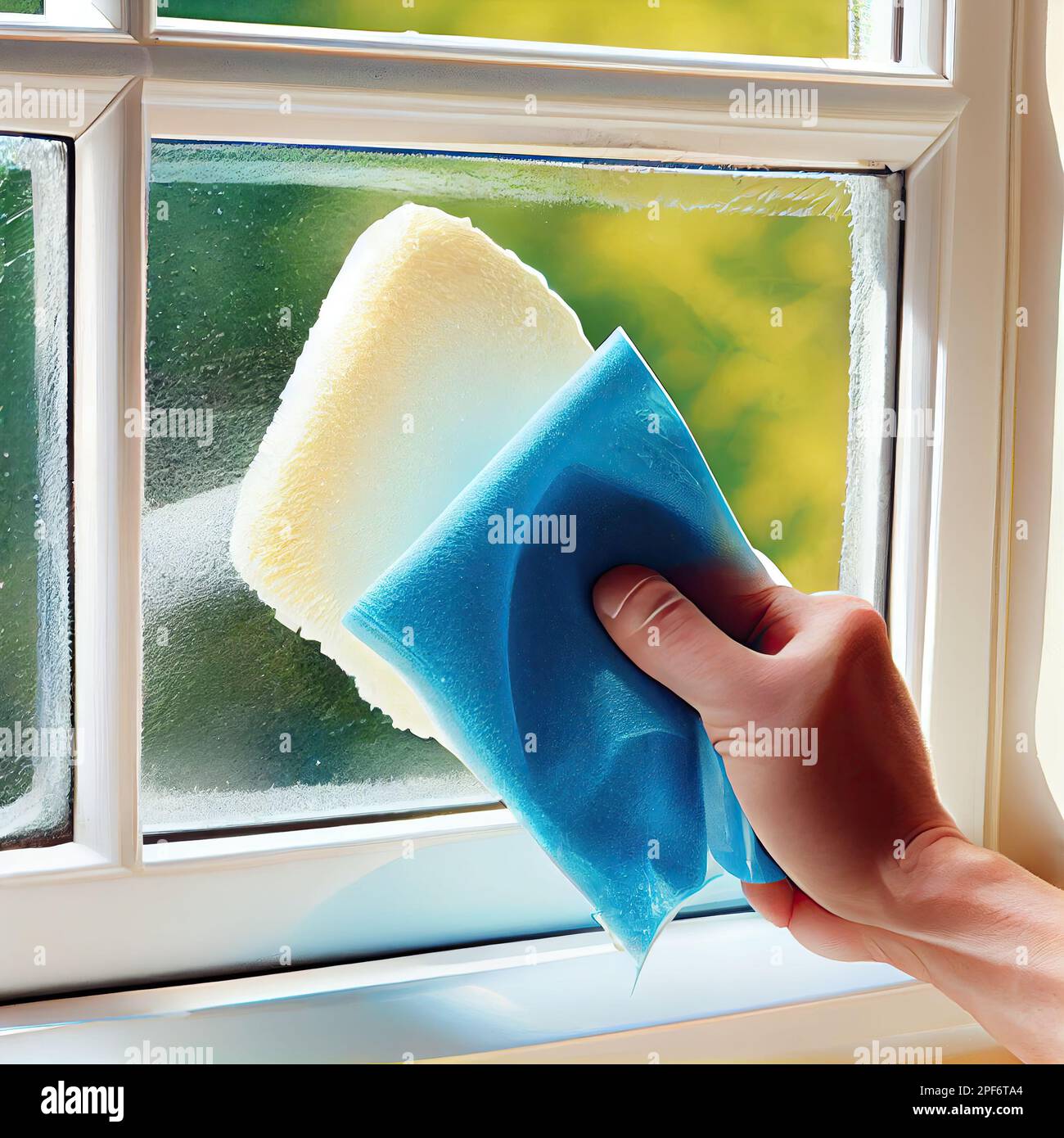 Hand cleaning window sill hi-res stock photography and images - Alamy