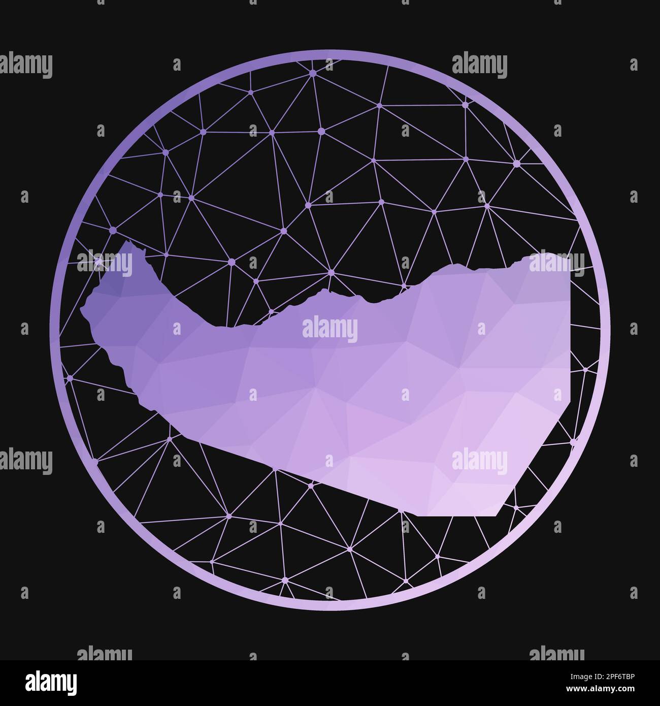 Somaliland icon. Vector polygonal map of the country. Somaliland icon ...