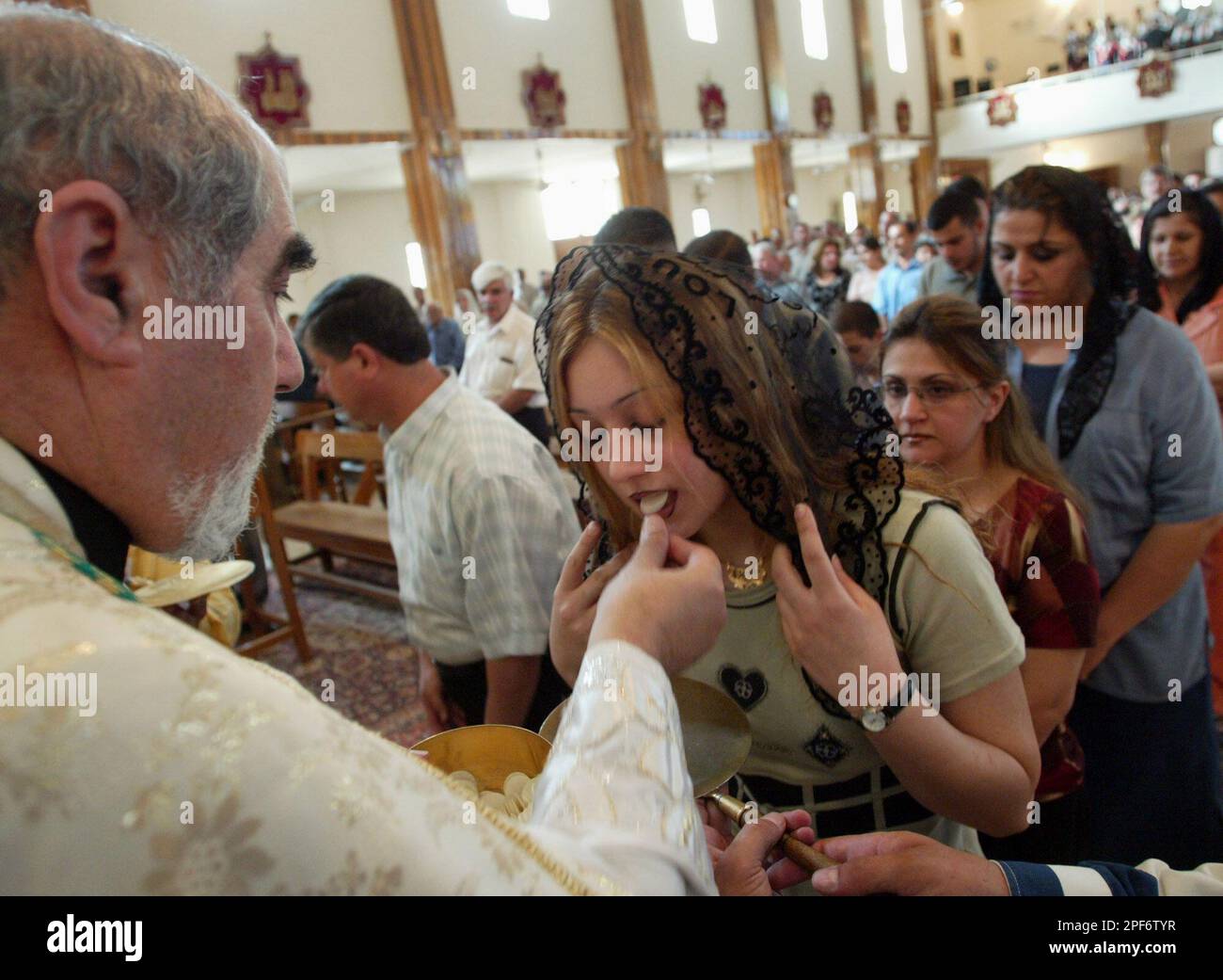 Iraqi-American Catholic Bishop Ibrahim Ibrahim of Detroit gives ...