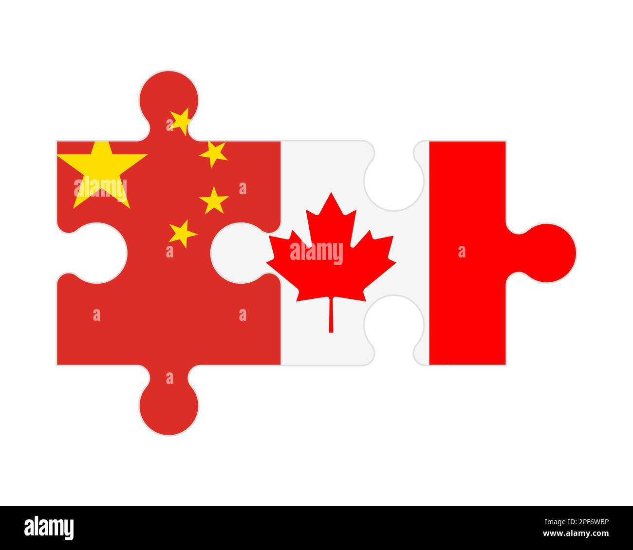 Canada china flag Stock Vector Images - Alamy
