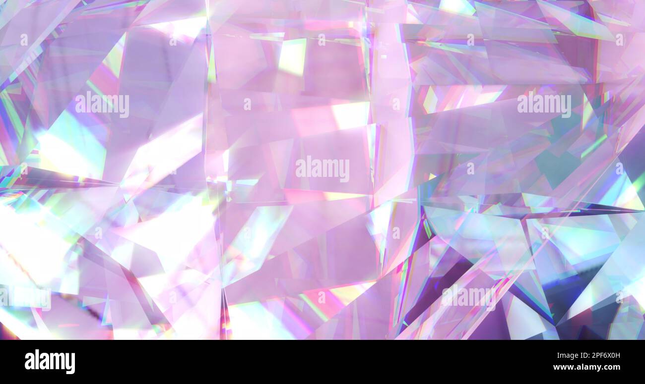 Image of shiny diamond with colourful prismatic lights Stock Photo - Alamy