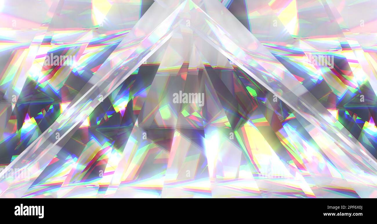 Image of shiny diamonds with colourful prismatic lights Stock Photo - Alamy