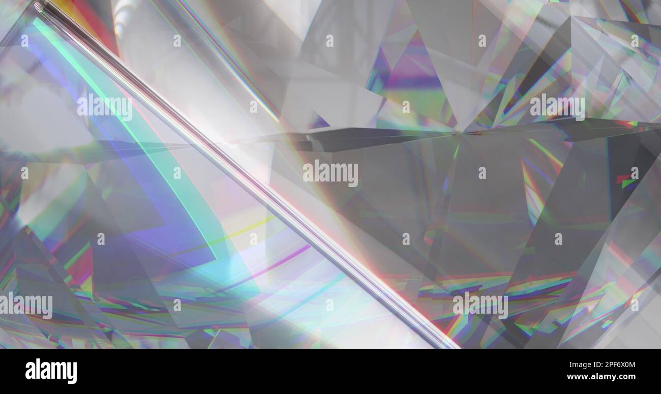 Image of shiny diamonds with colourful prismatic lights Stock Photo - Alamy
