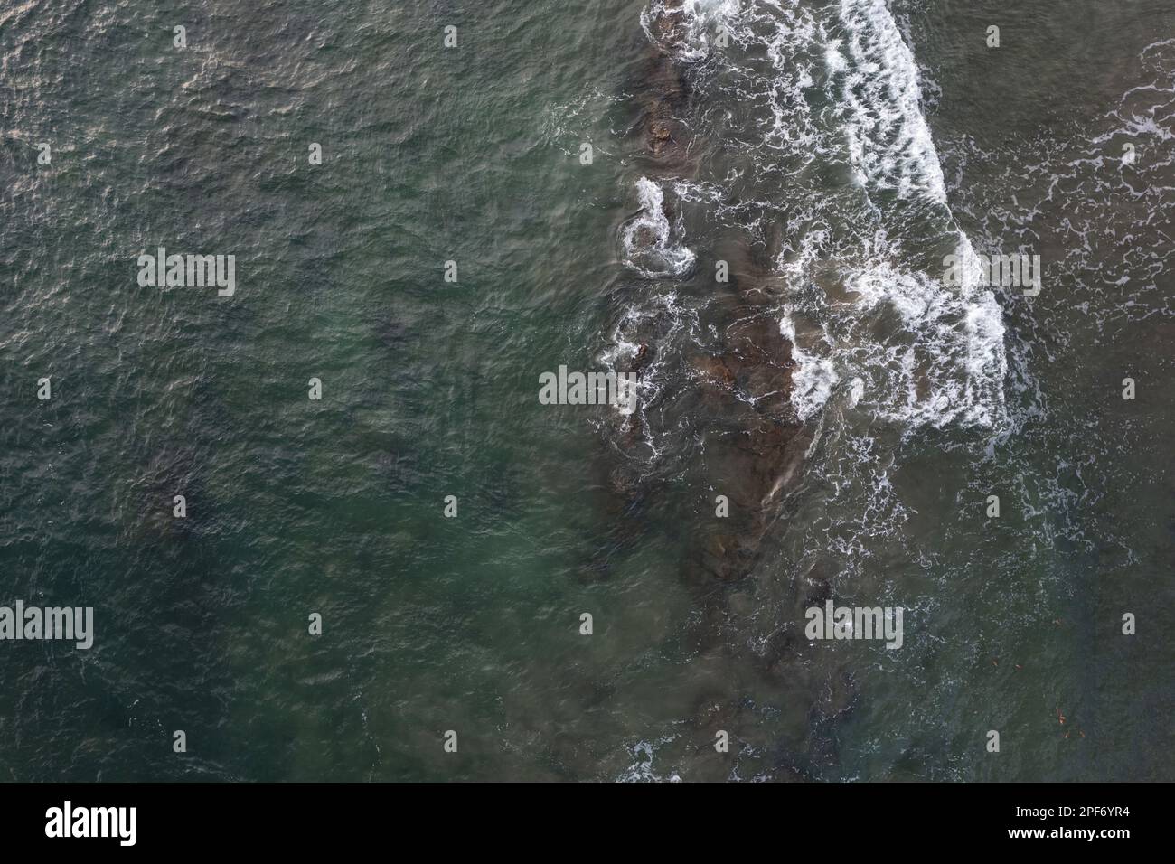 Underwater stone rocks at sea water above top view Stock Photo - Alamy