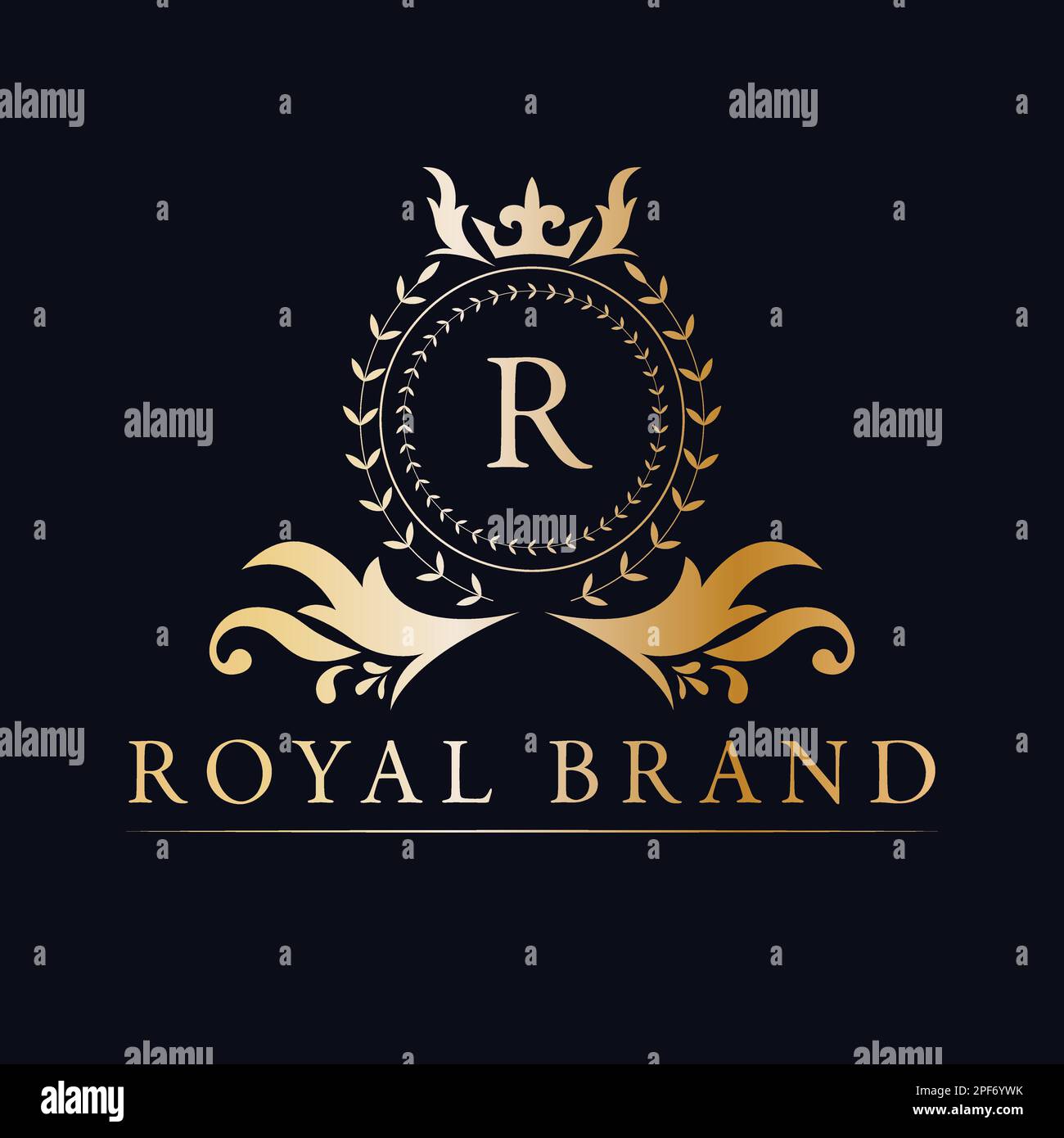 Royal brand logo hi-res stock photography and images - Alamy