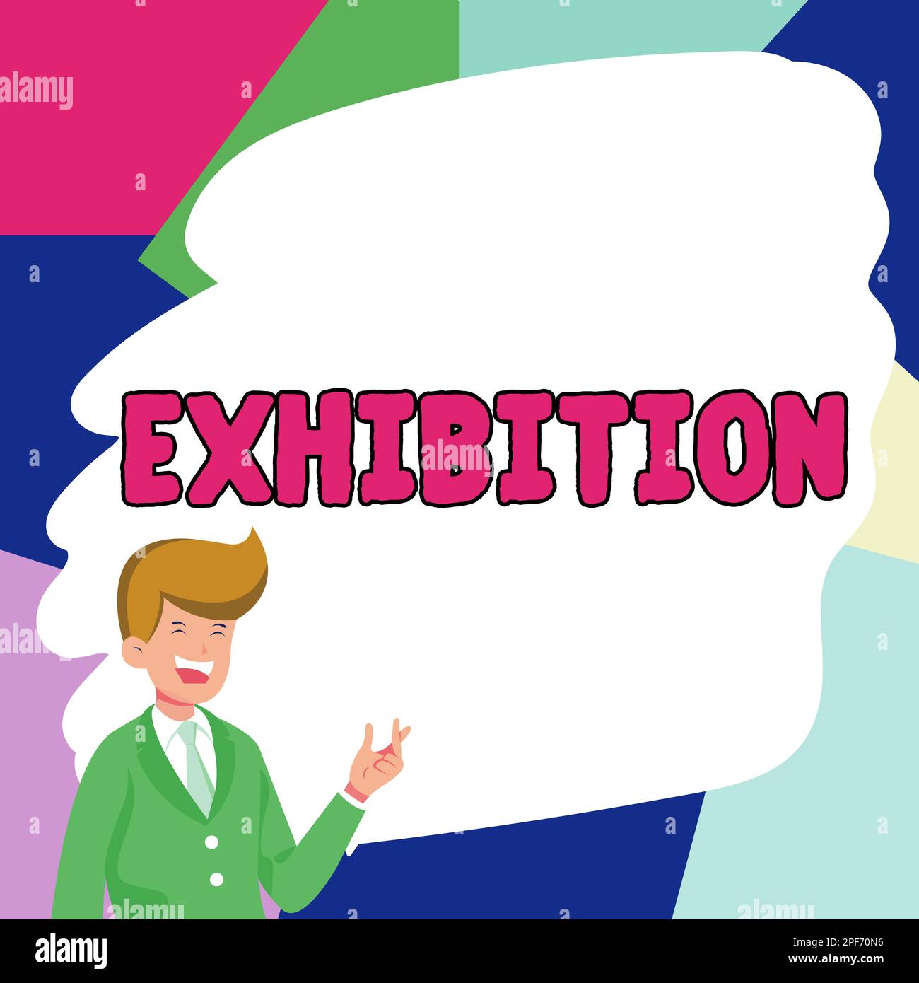 Text sign showing Exhibition. Business idea and act of exposing ...