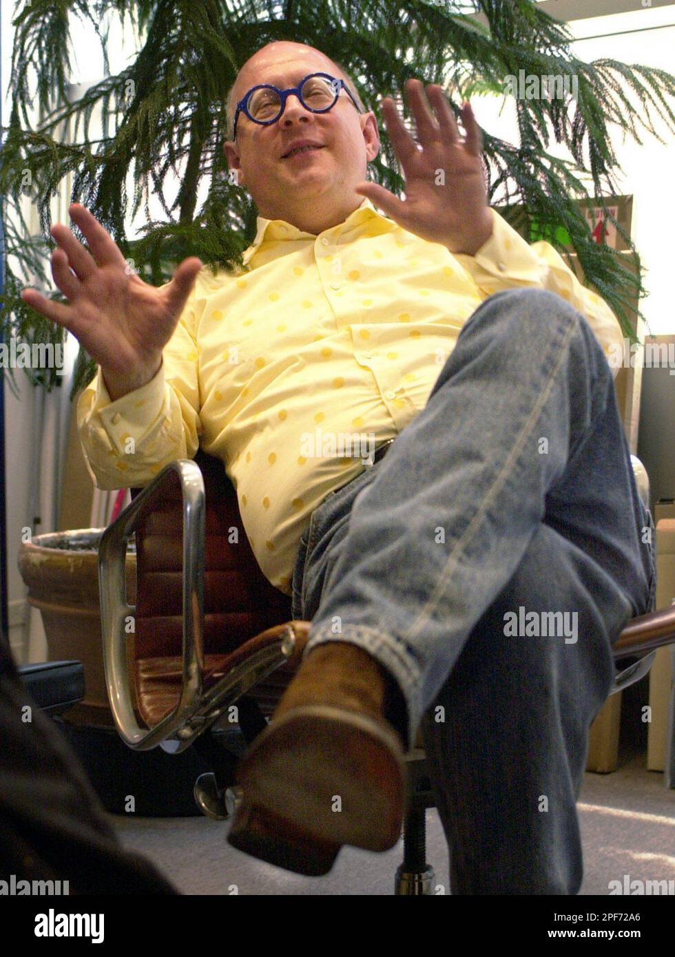 Tom Sokolowski, head of the Andy Warhol Museum, gestures as he talks ...