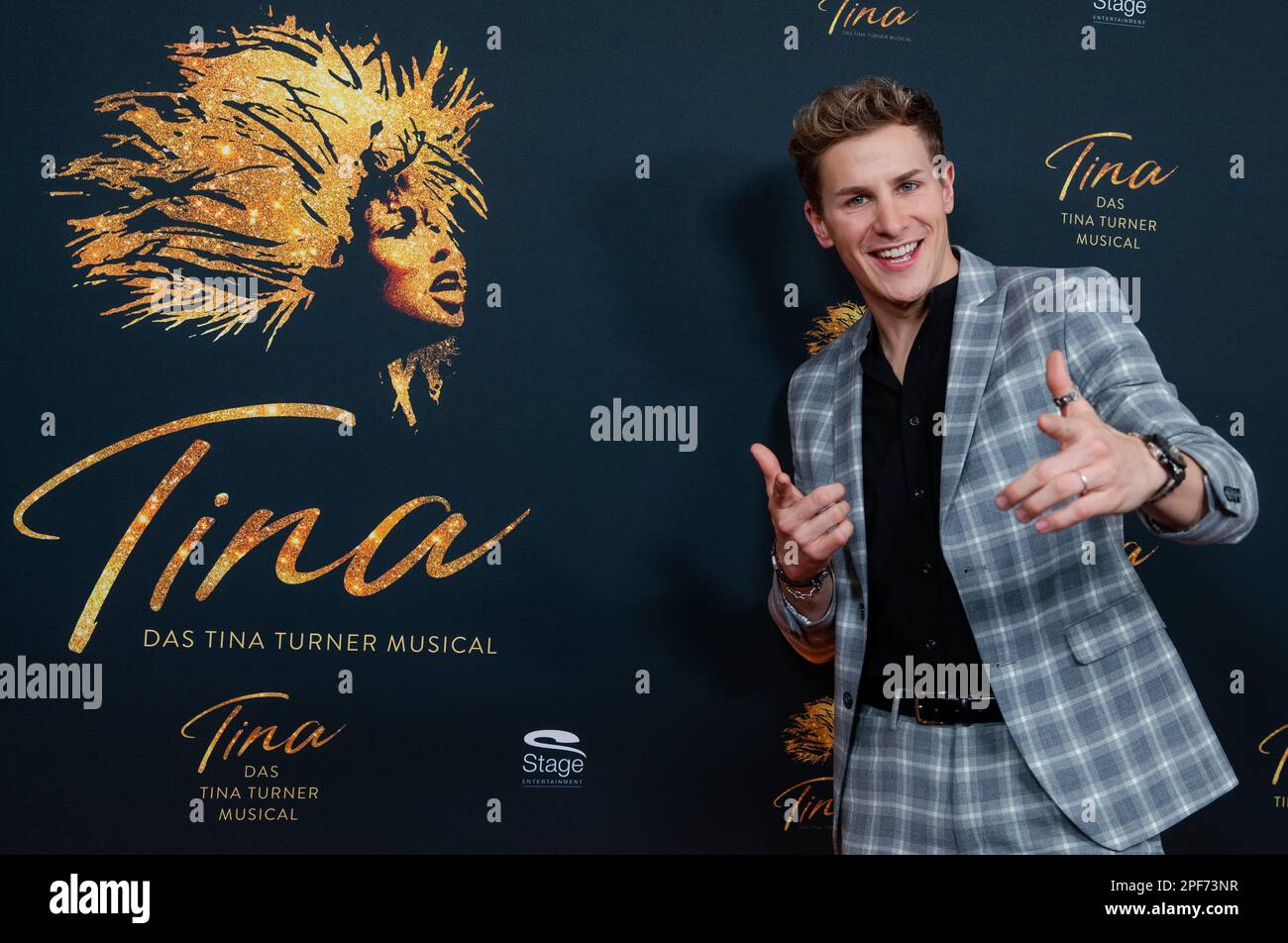 Stuttgart, Germany. 16th Mar, 2023. Actor and model Lukas Sauer comes ...