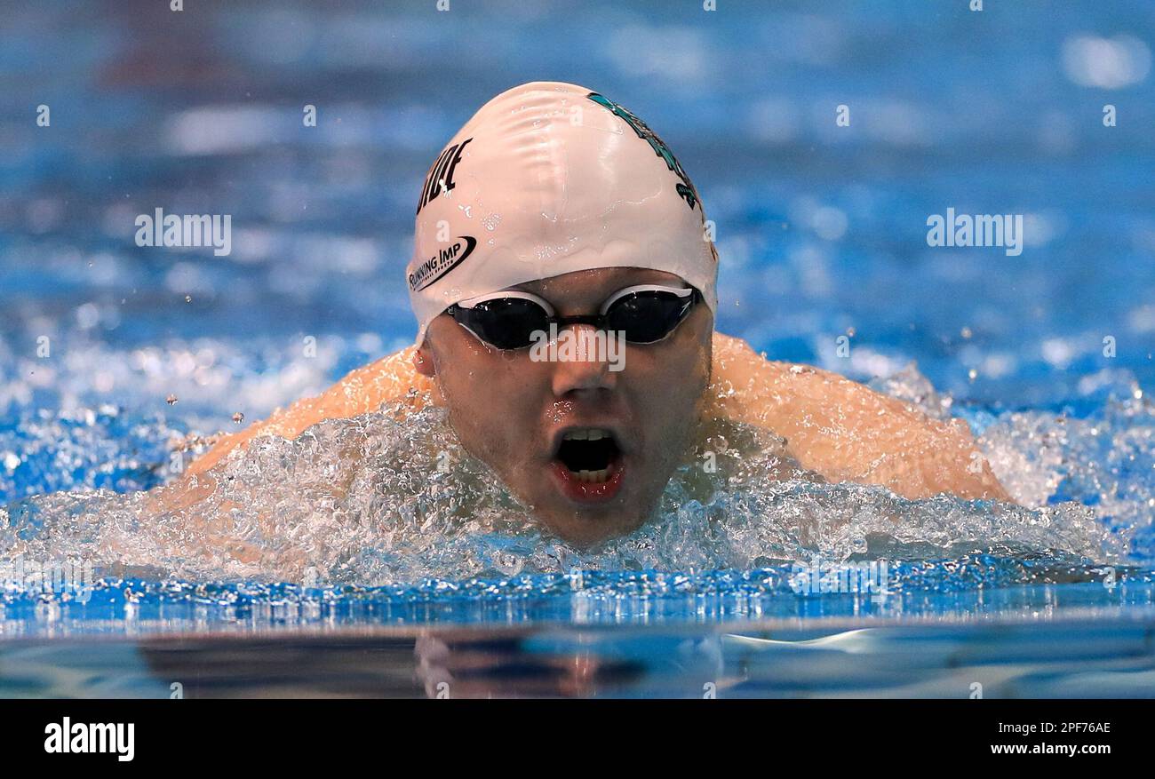Great Britain’s Lyndon Longhorn in action during the Men’s MC 150m ...