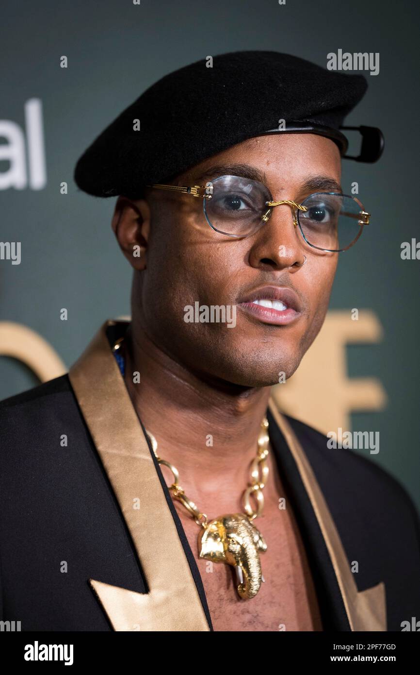 Stefan Pierre-Tomlin poses for photographers upon arrival at the UK ...
