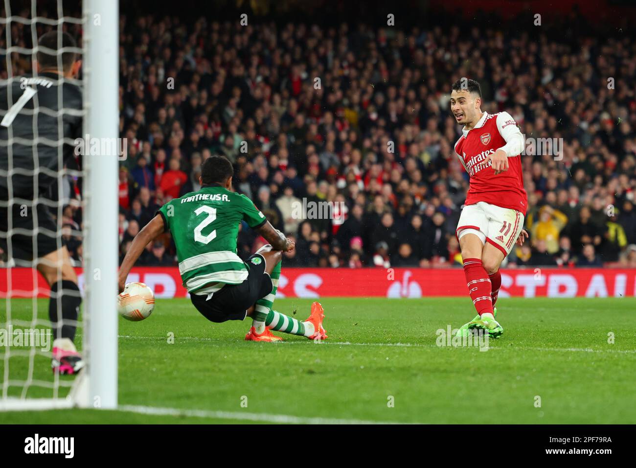 Emirates Stadium, London, UK. 16th Mar, 2023. Europa League Football ...