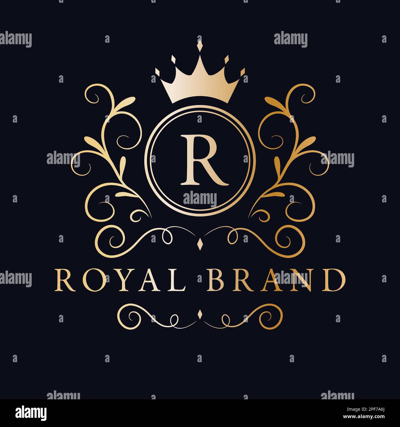 Royal brand logo hi-res stock photography and images - Alamy