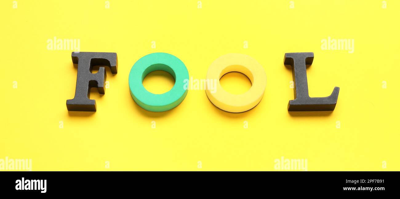 Foolish word hi-res stock photography and images - Alamy