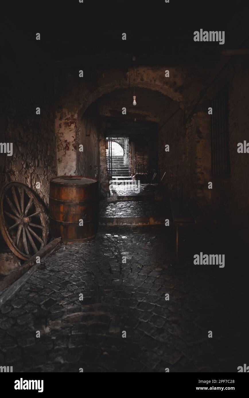Inside creepy old castle hi-res stock photography and images - Alamy