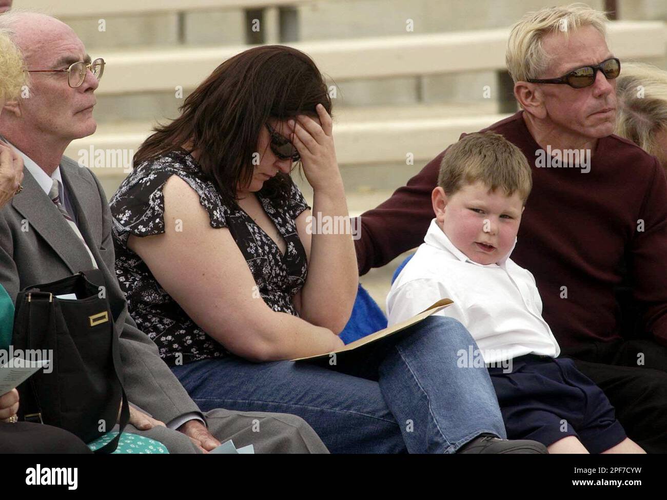 Family members of Sgt. Troy Jenkins, 25, who was killed by an explosive ...